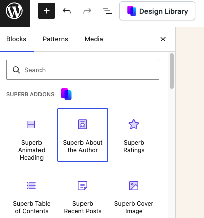 How to add an author box in WordPress using a block plugin.